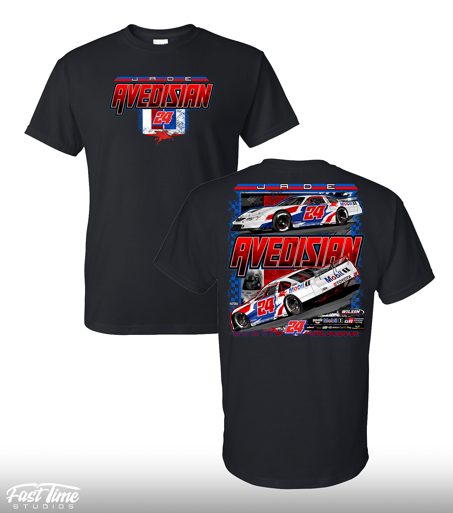 BLACK Late Model T-shirt – Jade Avedisian